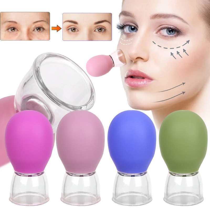 Body Massage Cupping Cups - Glass Vacuum Suction Cups - Anti Cellulite ...