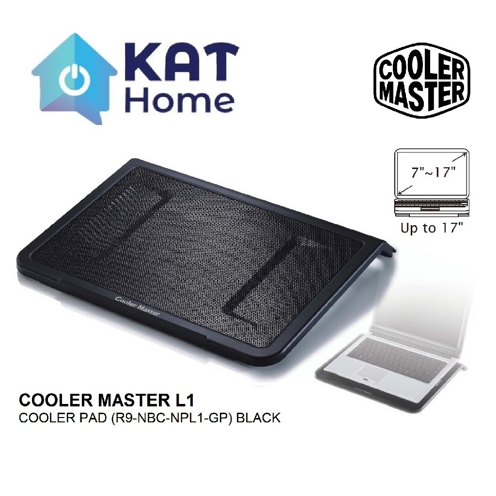 COOLER MASTER NOTEPAL L1 COOLER PAD WITH 160MM SILENT FAN AND ...