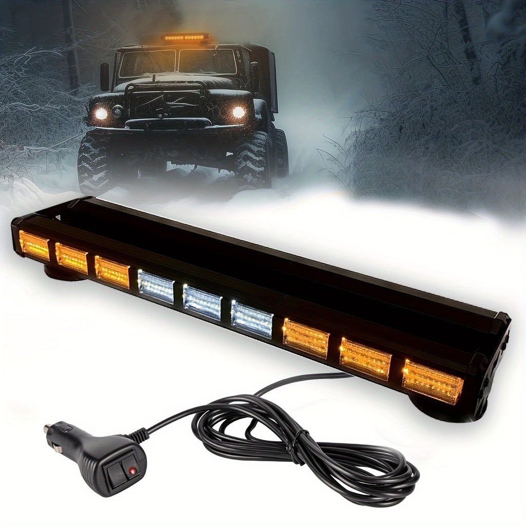 162led Double Row Color-changing Strobe Light 360°Surround Car Lights ...