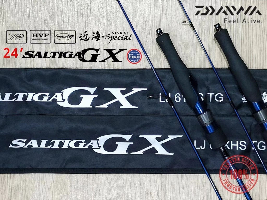 DAIWA 2024' SALTIGA GX LJ/ 2023' SALTIGA GX FISHING ROD | Shopee Malaysia