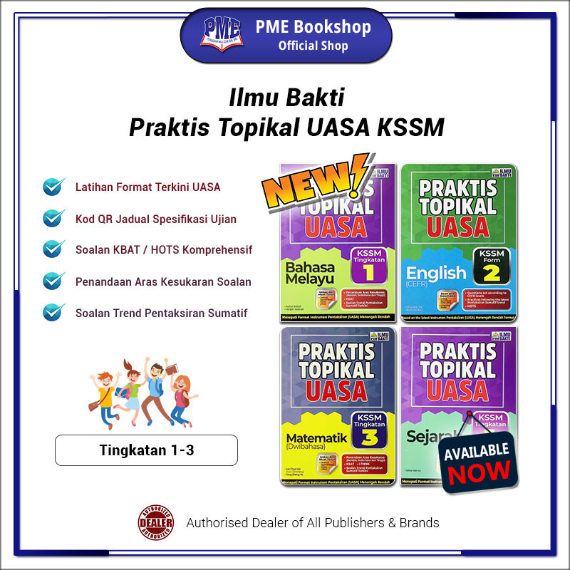 【PME Bookshop】 (2025 Buku Latihan) Ilmu Bakti: Praktis Topikal UASA KSSM Tingkatan 1, 2, 3 ...