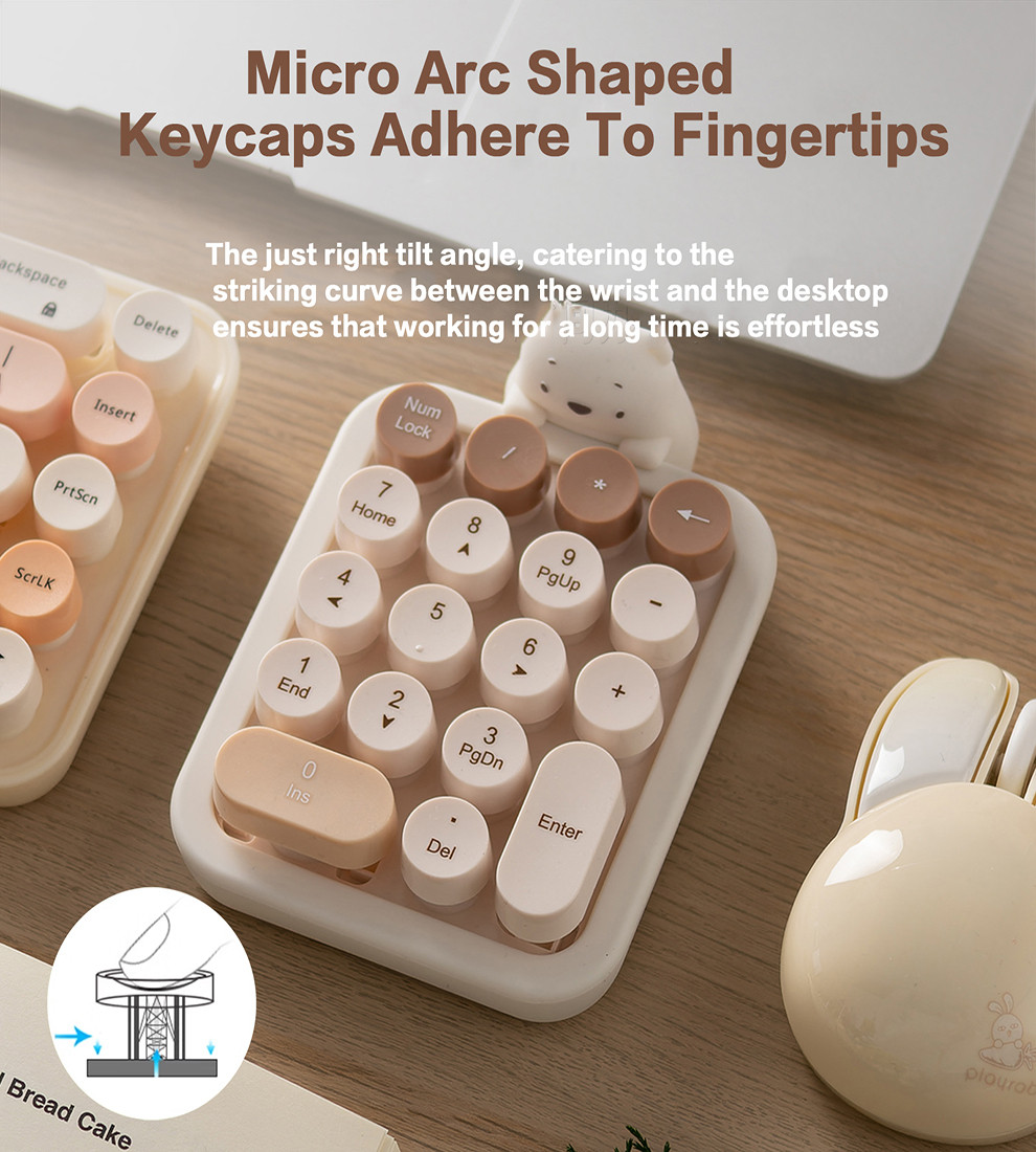 Jomaa &Mofi Ergonomic Portable Numeric 2.4G Plug and Play Wireless ...