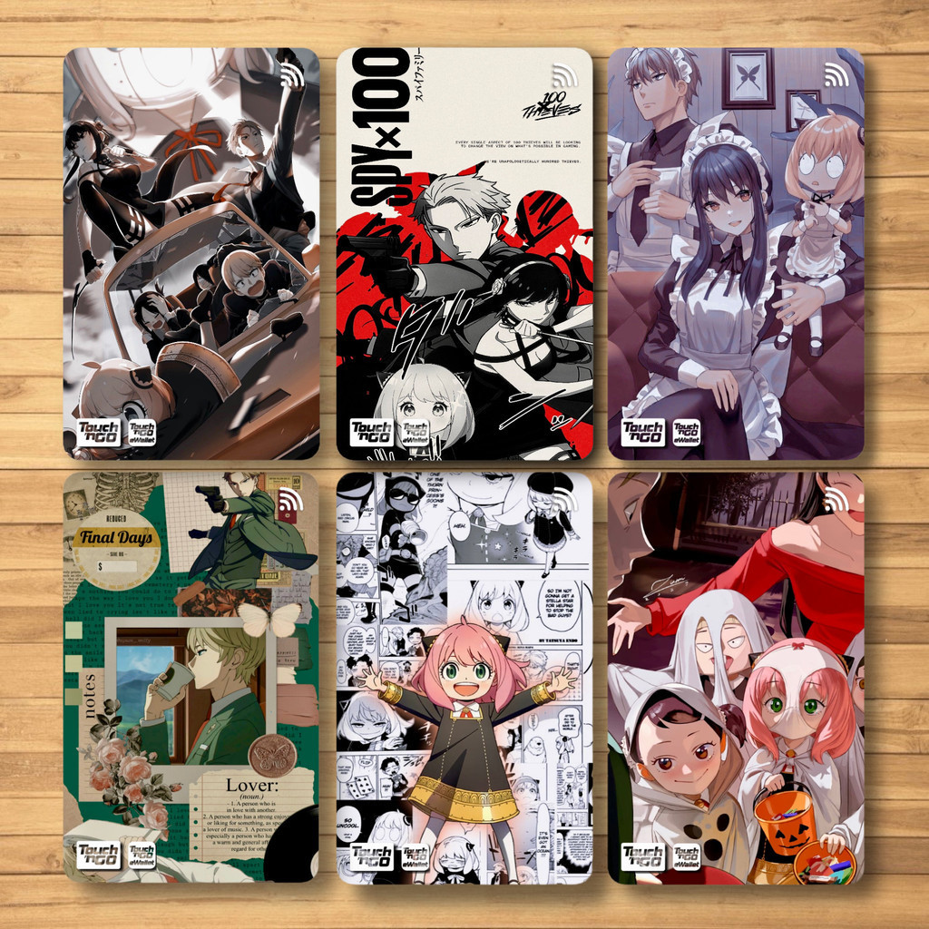 ( SPY X FAMILY Series ) Touch n Go Card Sticker Cover TNG / MASTER / VISA / CREDIT/ DEBIT CARD ...