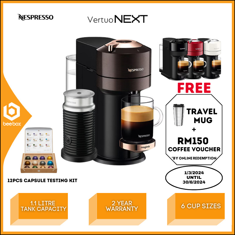 (Bundle Set) Nespresso Vertuo Next Coffee and Espresso Machine -GCV1-GB ...