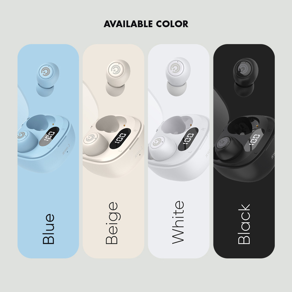 SonicGear EarPump TWS Jewel 2 ENC Bluetooth 5.4 Wireless Earbuds with ...