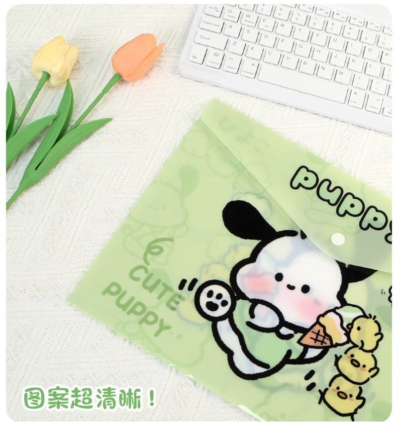Sanrio A4 File Bag Portable Folder Cute Kuromi My Melody Pochacco ...