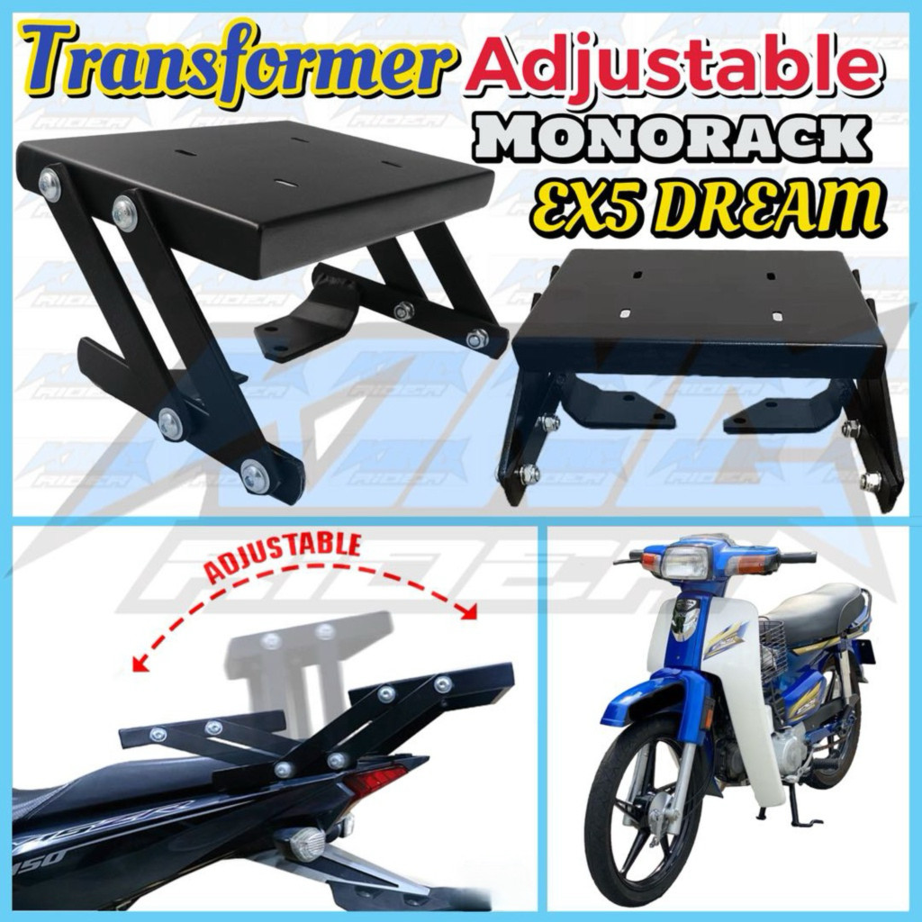 Magic Boy & X-Rider Monorack Honda EX5 Dream EX5 Monorack Adjustable Rear Rack Heavy Duty ...