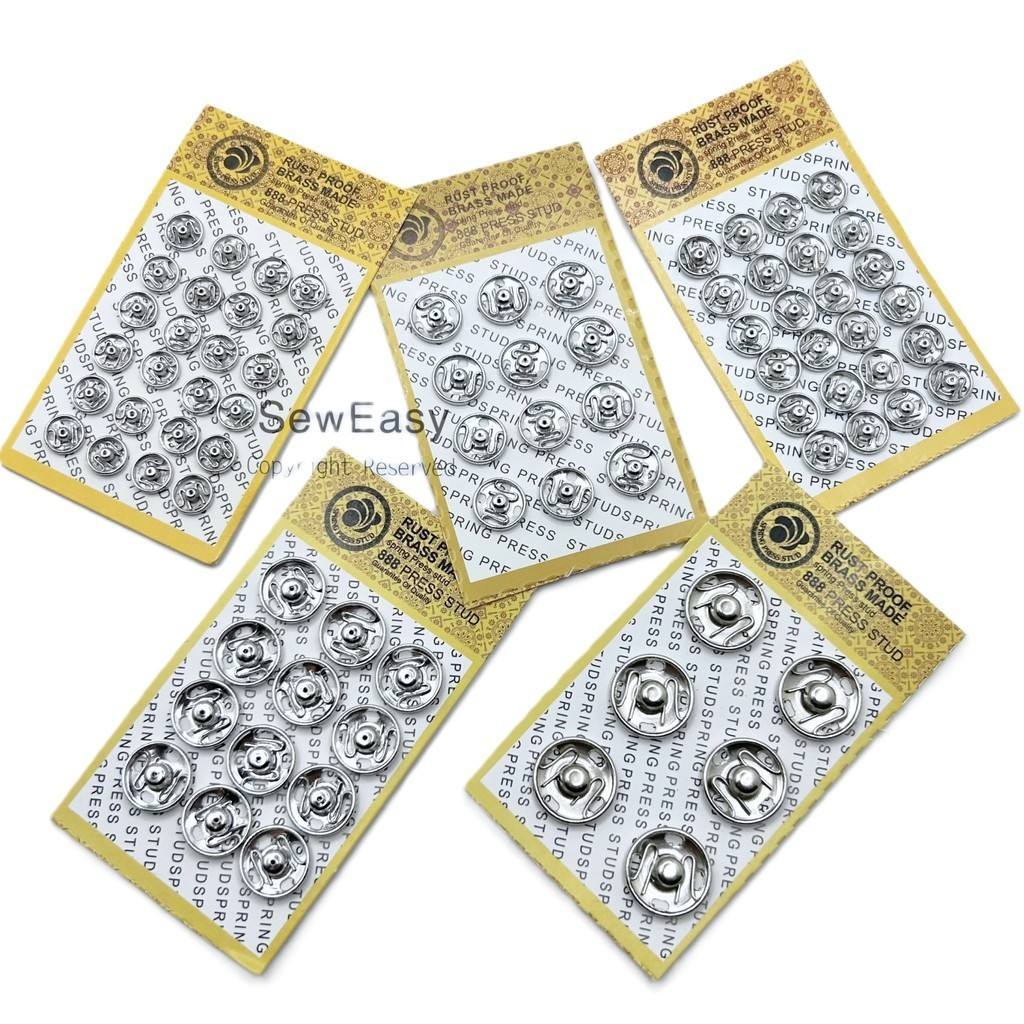 888 Butang Katup Kancing Tekan Stainless Steel Press Stud (Rust Proof ...