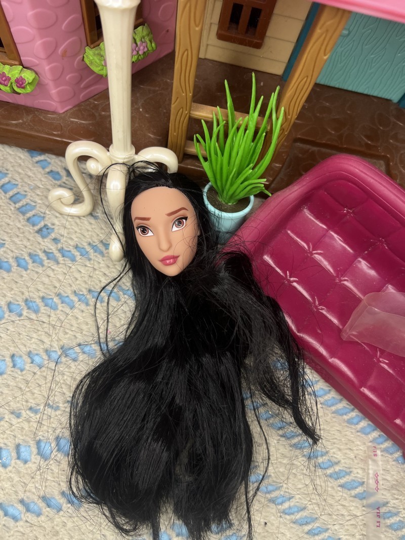 30cm Girl Doll's Head Accessories Original head Girls Diy Dress Up Toy ...
