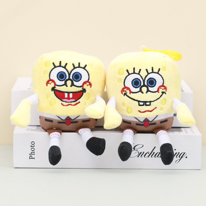 Cute Spongebob Keychain Plush Toy Adorable Patrick Star Soft Stuffed 4 ...