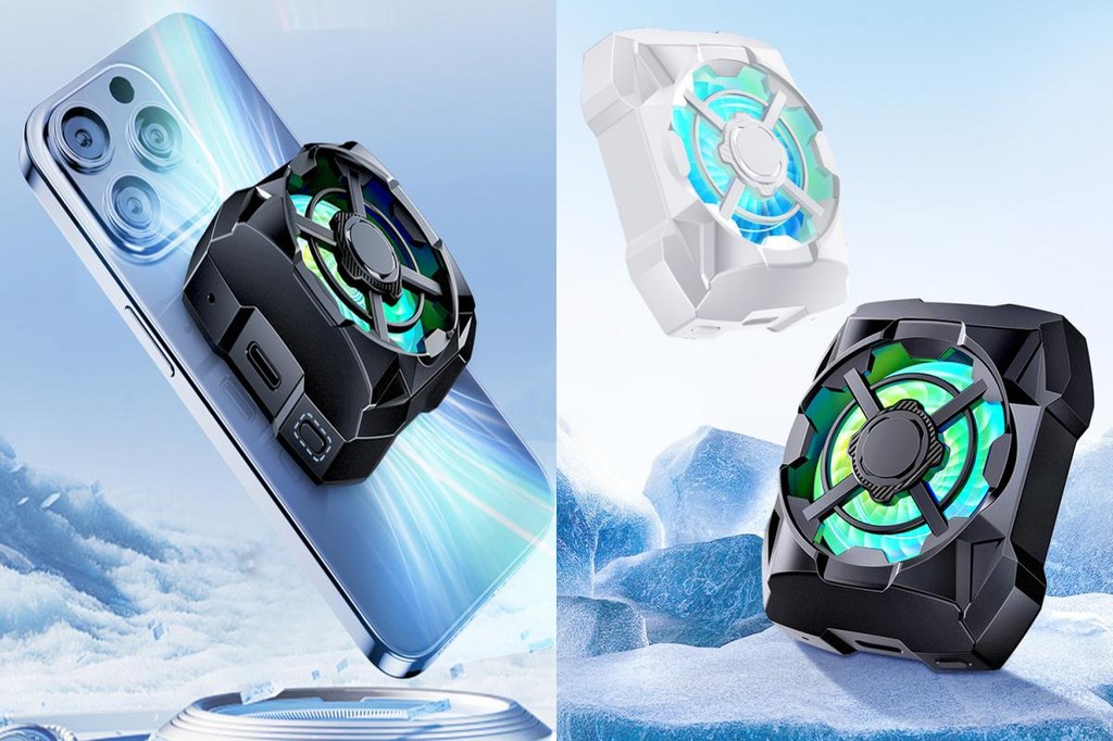 Phone Cooling Fan Thermal Radiator Wireless Rechargeable Gaming Phone ...