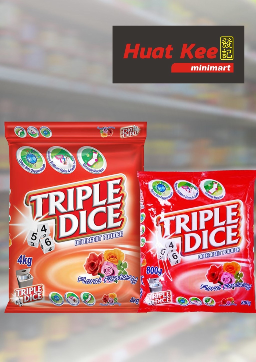 Triple Dice 4kg/ 800g | Shopee Malaysia
