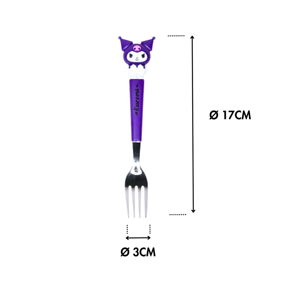 BSU Sanrio Stainless Steel Sanrio Cartoon Spoon Fork With Box Cute ...