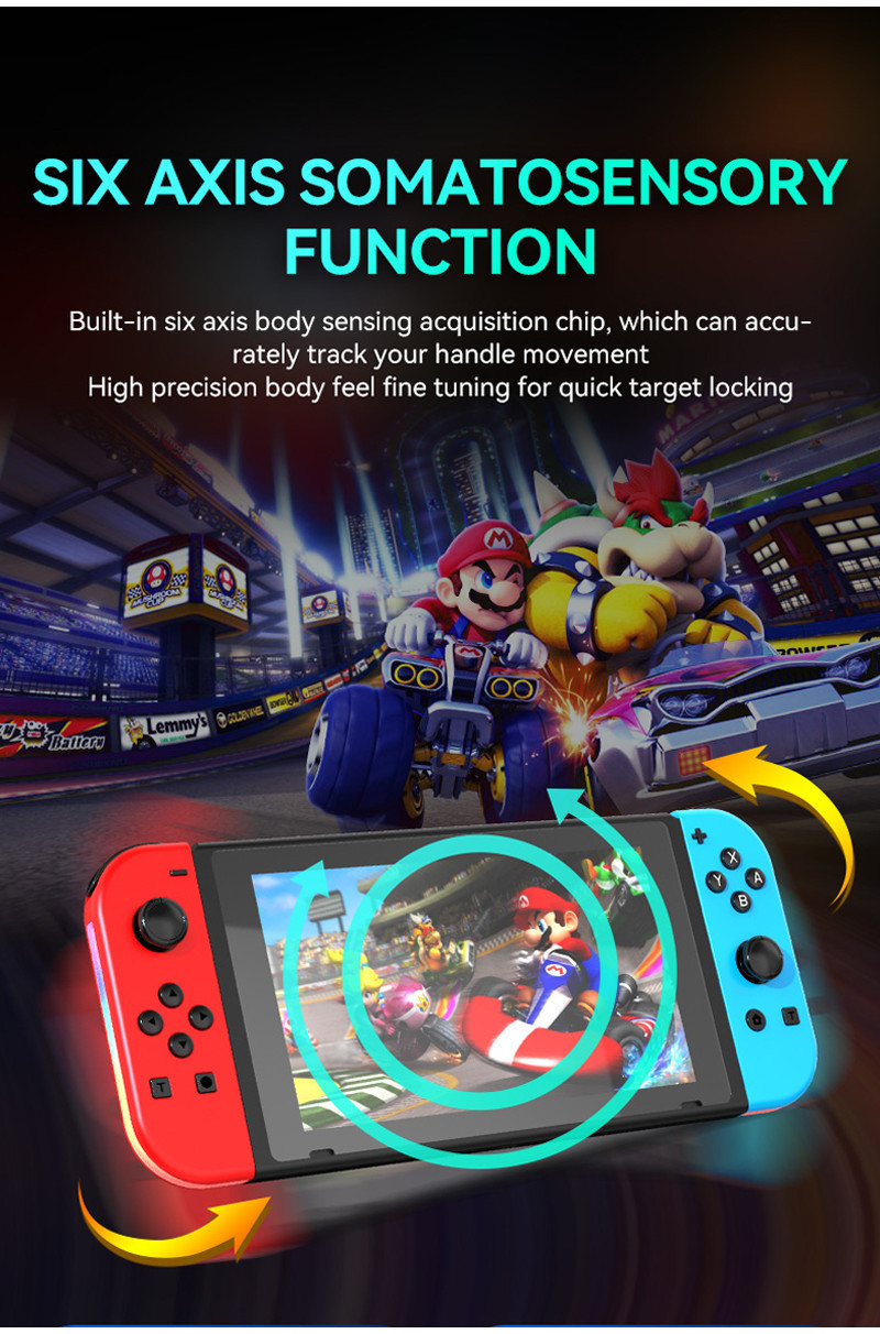 1Pair Wireless Controller L/R Gamepad Vibration Sensing Bluetooth Game ...