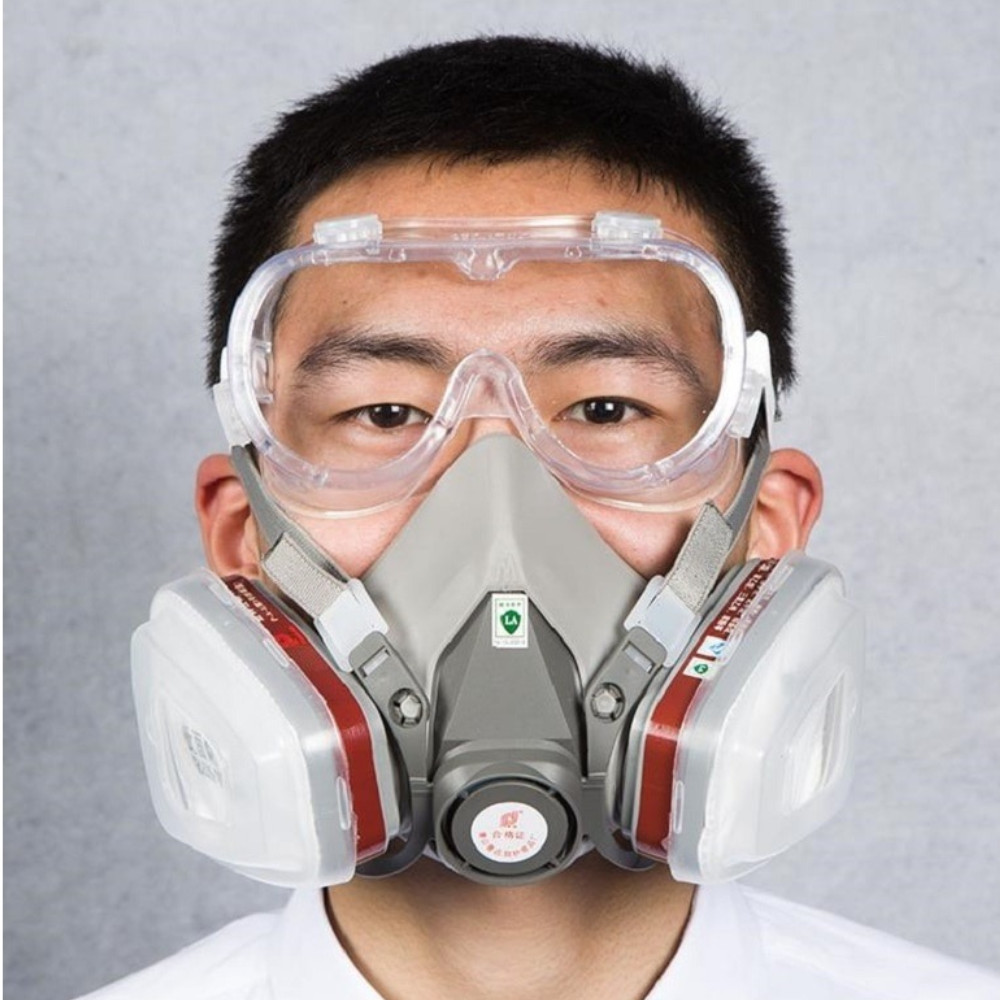 7in1 6200 N95 Grade Anti Gas Poison Mask Protection Toxic Vapor Filter ...