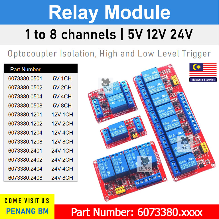 [1 2 4 6 8 Channel] Relay Module 1 Channel 2 Channel 4 Channel with ...