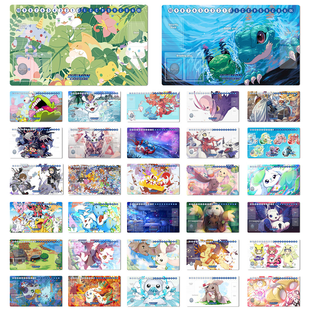 Cute Digimon Playmat Gomamon Dracomon Numemon DTCG CCG Mat Terriermon ...