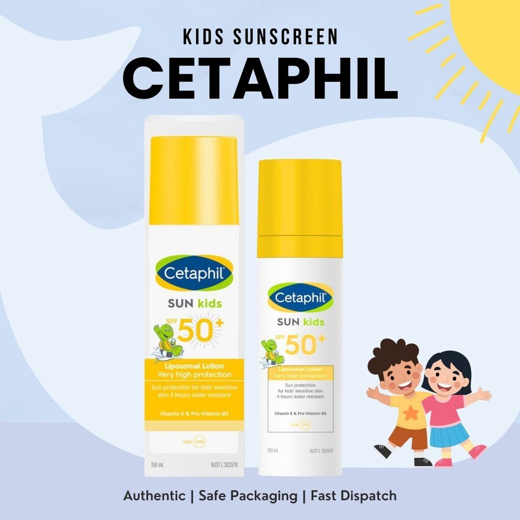 Cetaphil Sun SPF 50+ Kids Liposomal Lotion 150ml (Sunscreen) | Shopee ...