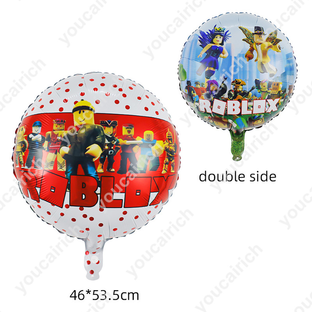 Roblox Theme Kids Birthday Party Decorations Game Robx Foil Balloon ...