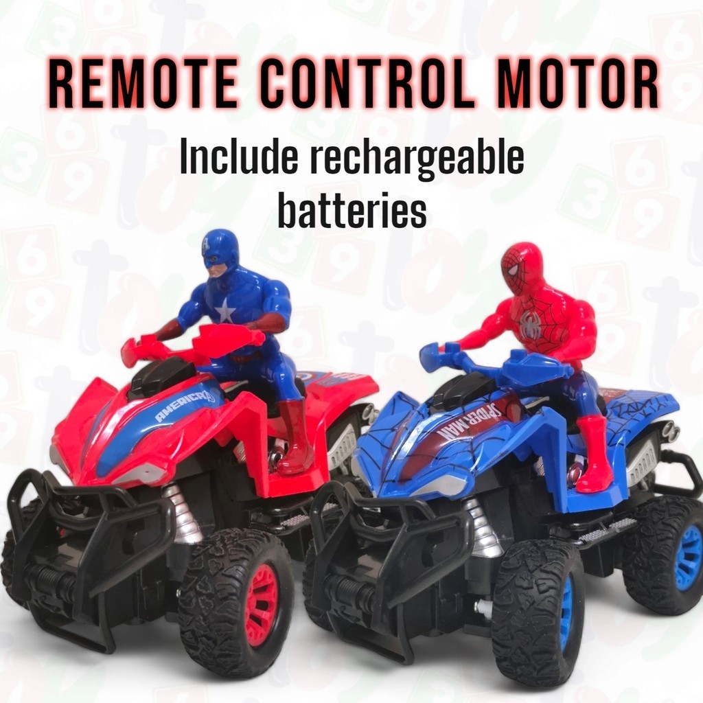 RC Remote Control Motor Avengers Spiderman Captain America With ...