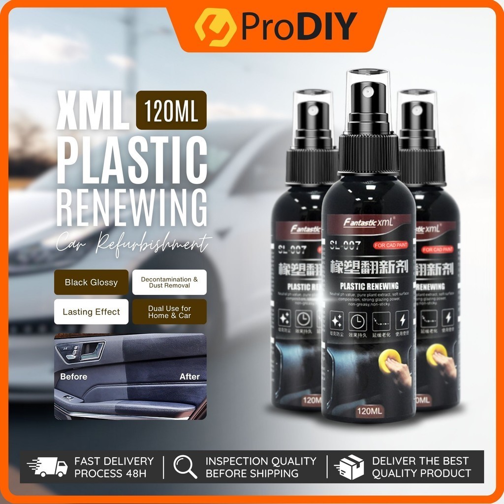 120ML XML Plastic Renewing Agent Car Exterior Interior Refurbish ...