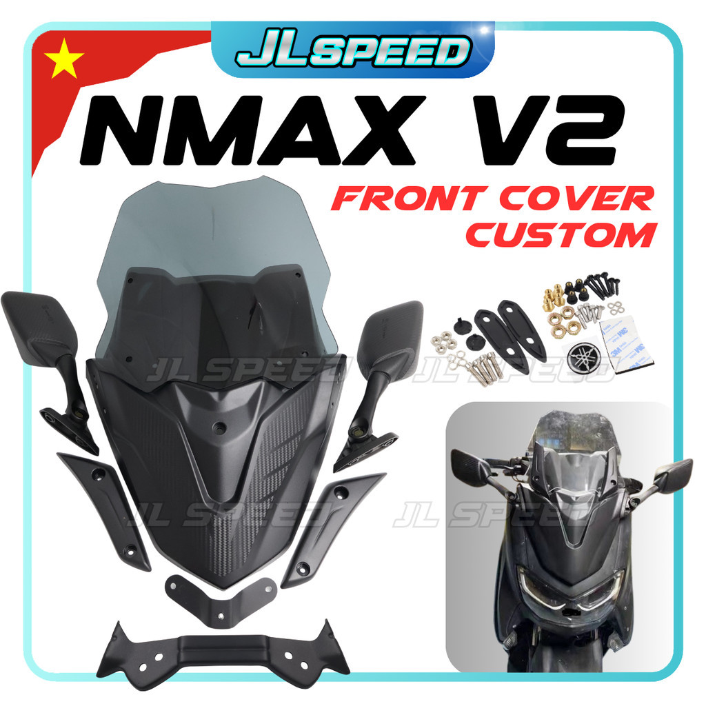 YAMAHA NMAX V2 / NMAX 155 V2 2020 Facelift Front Cover Set Windshield ...