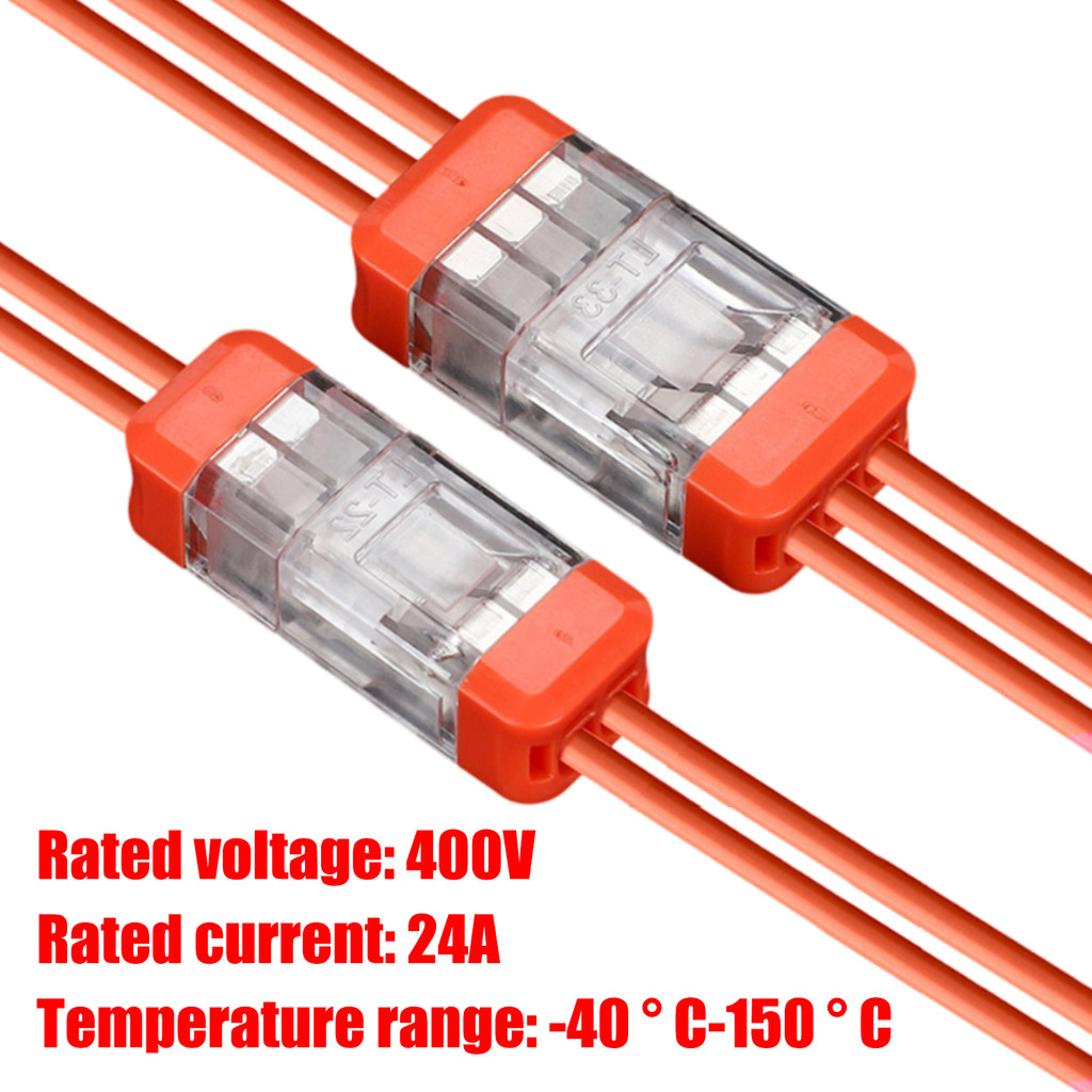 Universal Quic Wire Connector Splice Insulated Terminals Block - Push ...