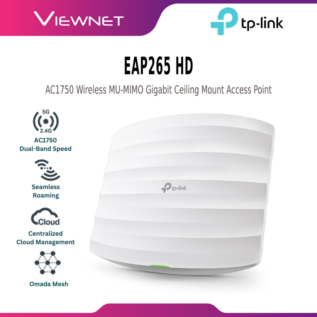 TP-LINK EAP265 HD AC1750 / EAP620HD AX1800 / EAP660 HD AX3600 WIRELESS ...