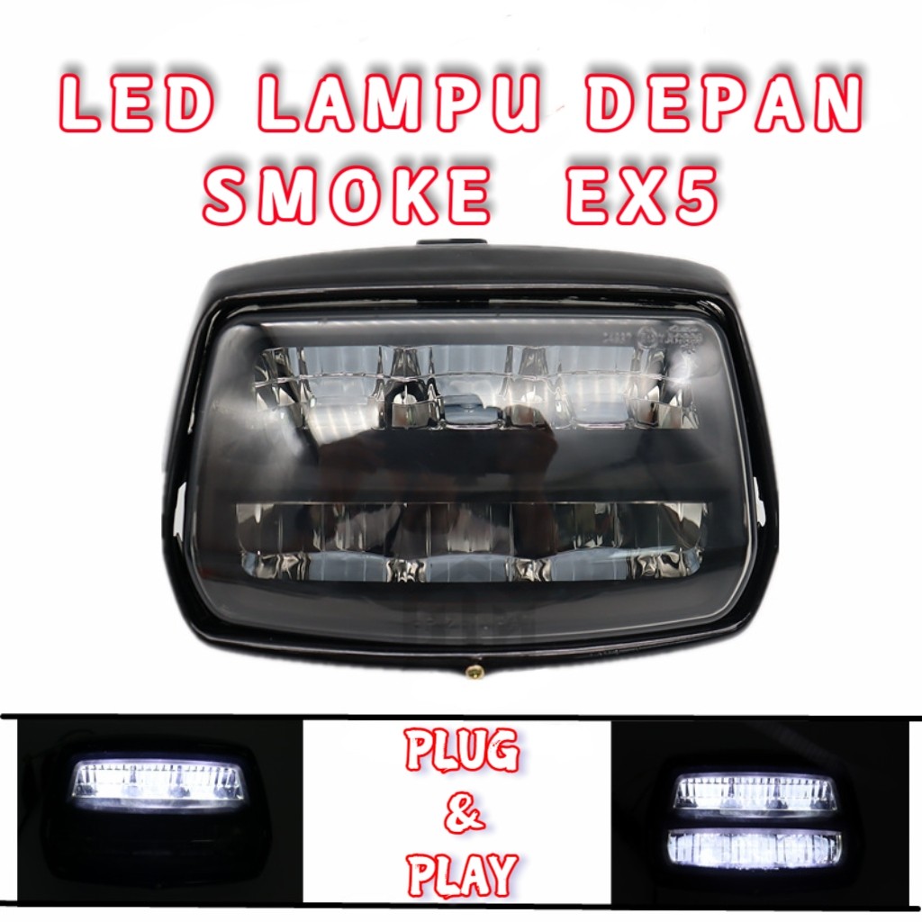 EX5 / DREAM LED HEAD LAMP SMOKE LAMPU DEPAN LED HEADLIGHT HEADLAMP HEAD ...