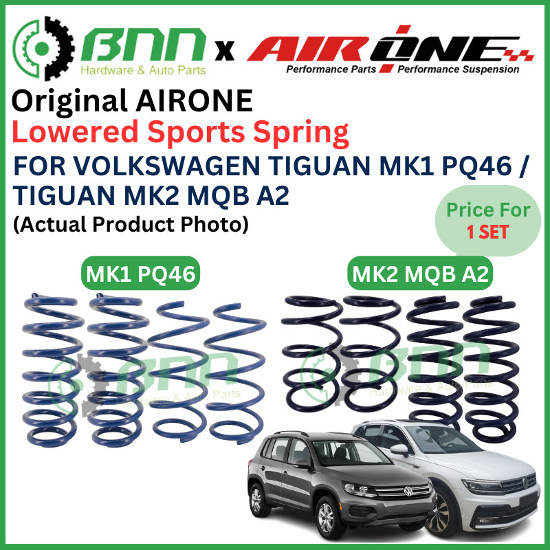 [BNN] AIRONE Volkswagen Tiguan MK1 5N 2007 - 2015 MK2 MQB A2 Lowered Sports Spring Coil Spring ...