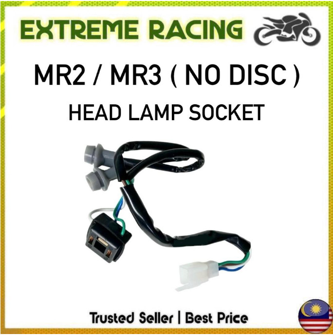 Front Head Lamp Socket Lampu Depan Soket Head Light Holder Repair ...