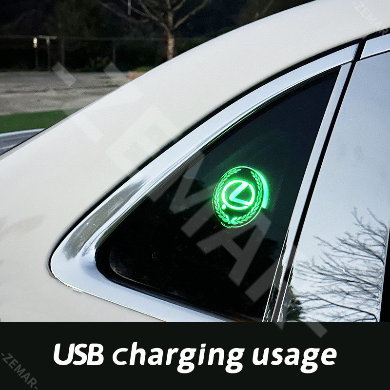 Universal Toyota Car Triangle Window LED Decorate Light Car Rear Window ...