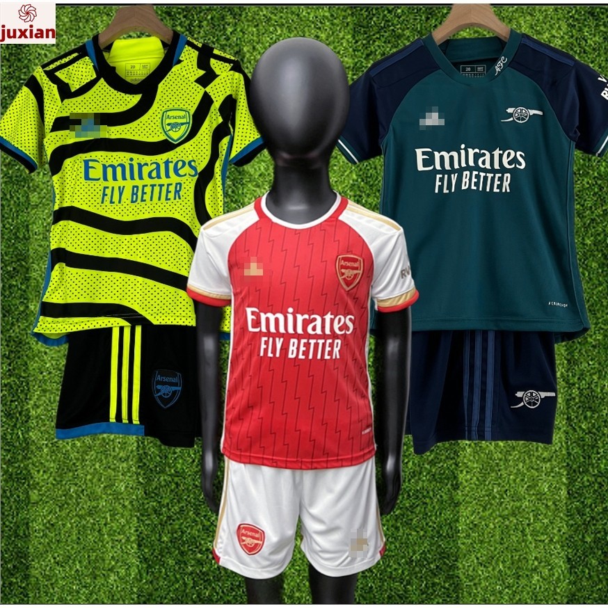 NEW 23/24!! KIDS Adult Jersey Arsenal Home , Away , 3RD Kit | Shopee ...