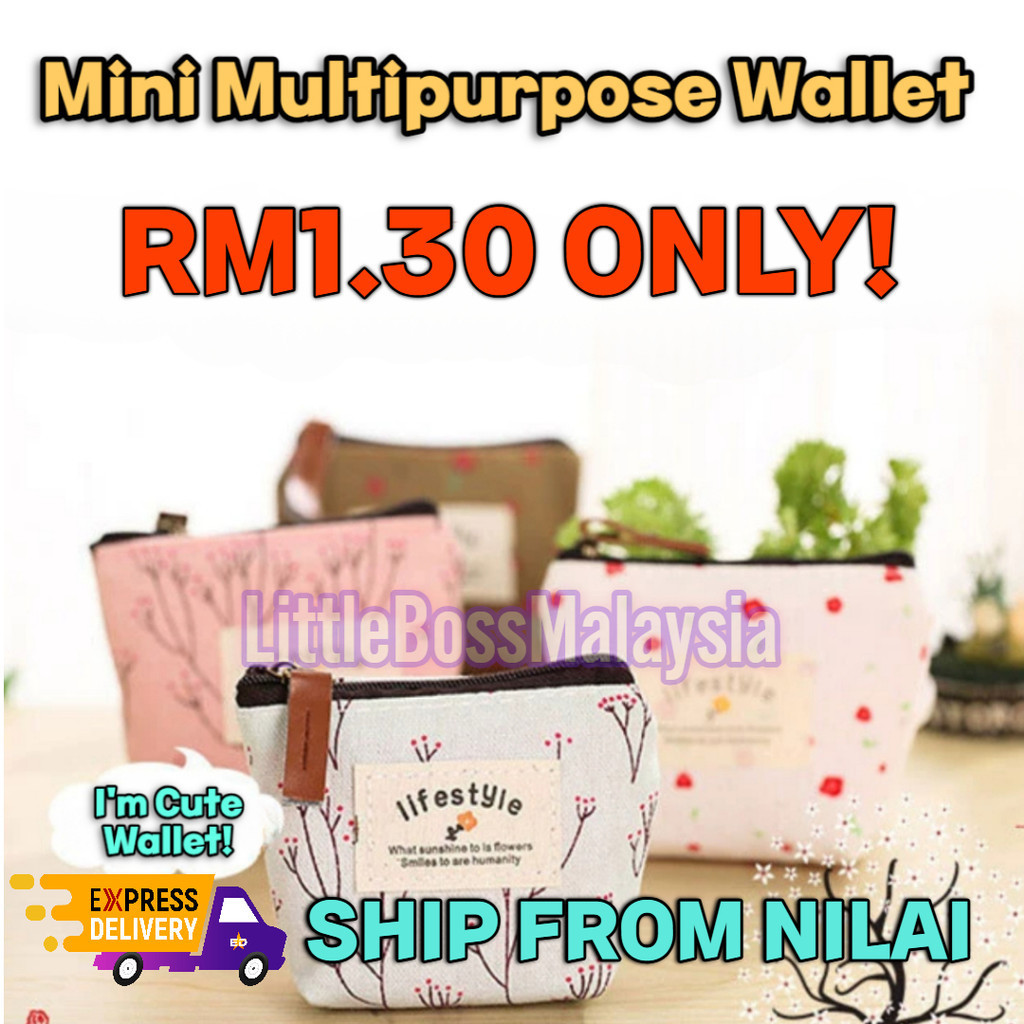 🔥𝑩𝑬𝑺𝑻 𝑷𝑹𝑰𝑪𝑬🔥Cute Small Wallet Canvas Coin Purse Mini Makeup Travel Bag ...