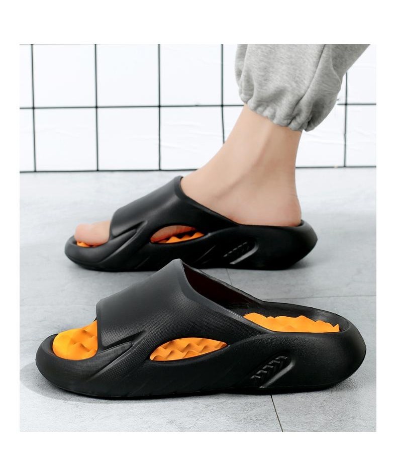 Fashion Men Massage Slippers Slides Indoor Outdoor Sandals Beach Casual ...