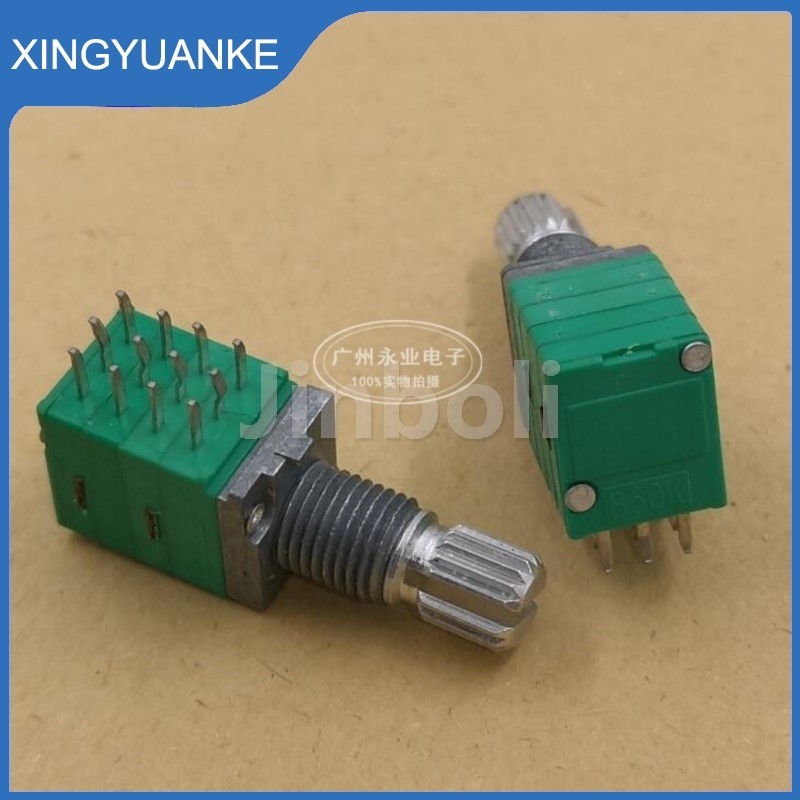 2PCS RK097 Type 4 Link 4 Channel Rotary Potentiometer 12Pins B50K B503 ...