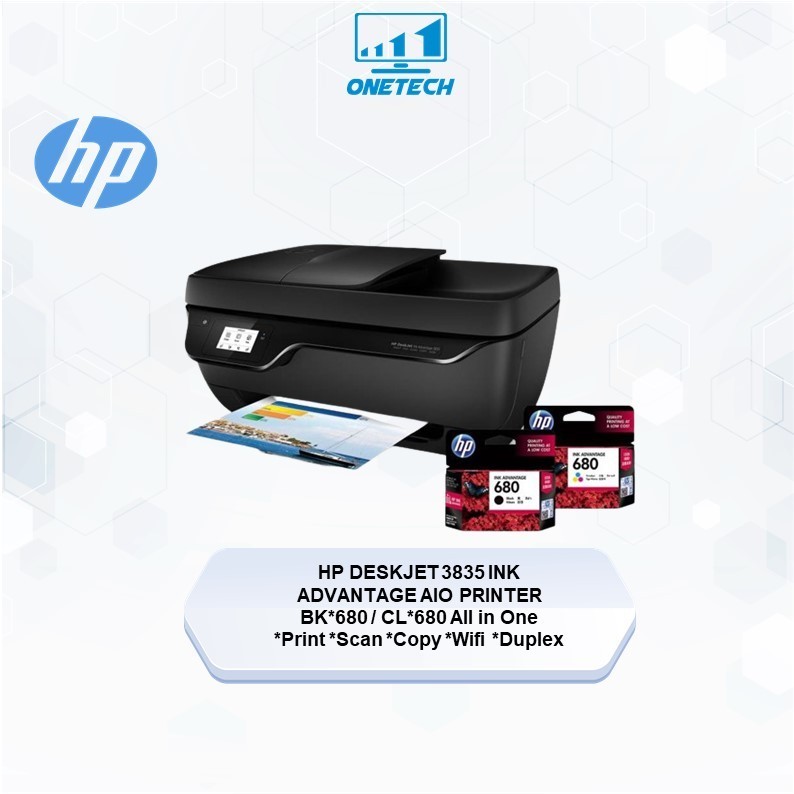 HP DeskJet Ink Advantage All In One 3835 (PRINT,SCAN,COPY,WIFI,FAX ...