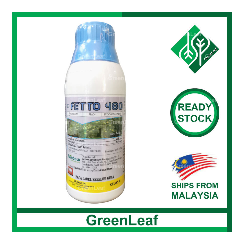 Fetto 480 500ML Metalaxyl-M 45.3% Racun Kulat Fungicide 菌药 Karat Putih ...