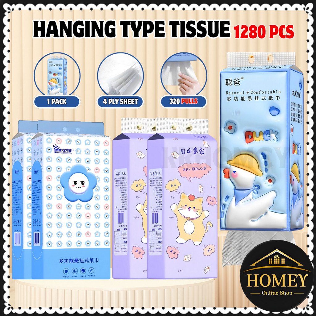 4Ply Hanging Tissue Tisu Gantung Facial Tissue Silky Soft Pack Baby ...