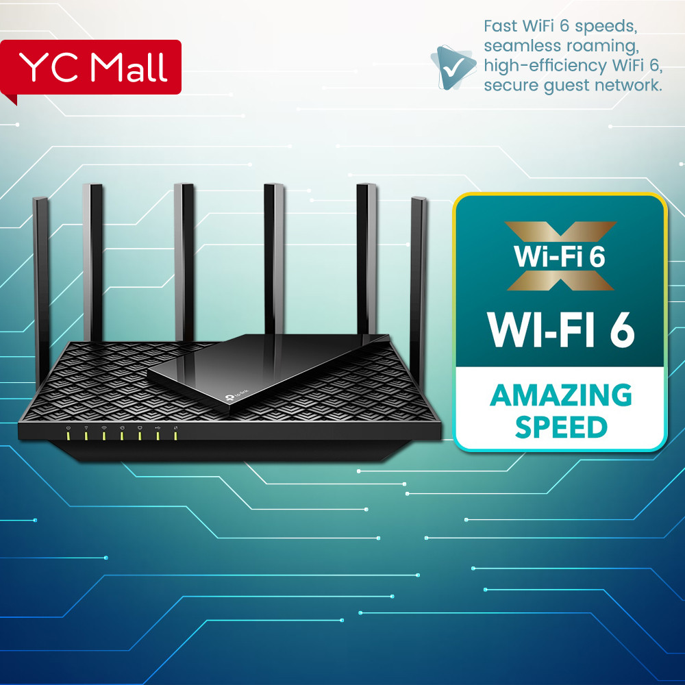 TP-Link AX5400 Onemesh WiFi 6 Wireless Dual-Band Gigabit Mesh Router ...