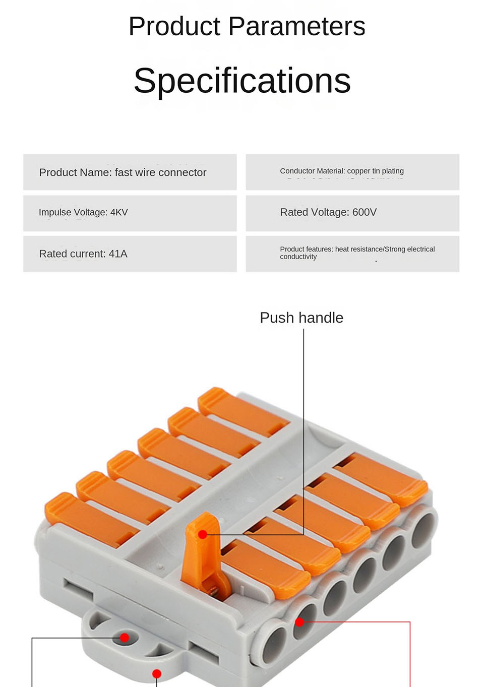 Wire Connector 2/3/4/5/6 pin Universal Docking Fast Wiring Conductors ...