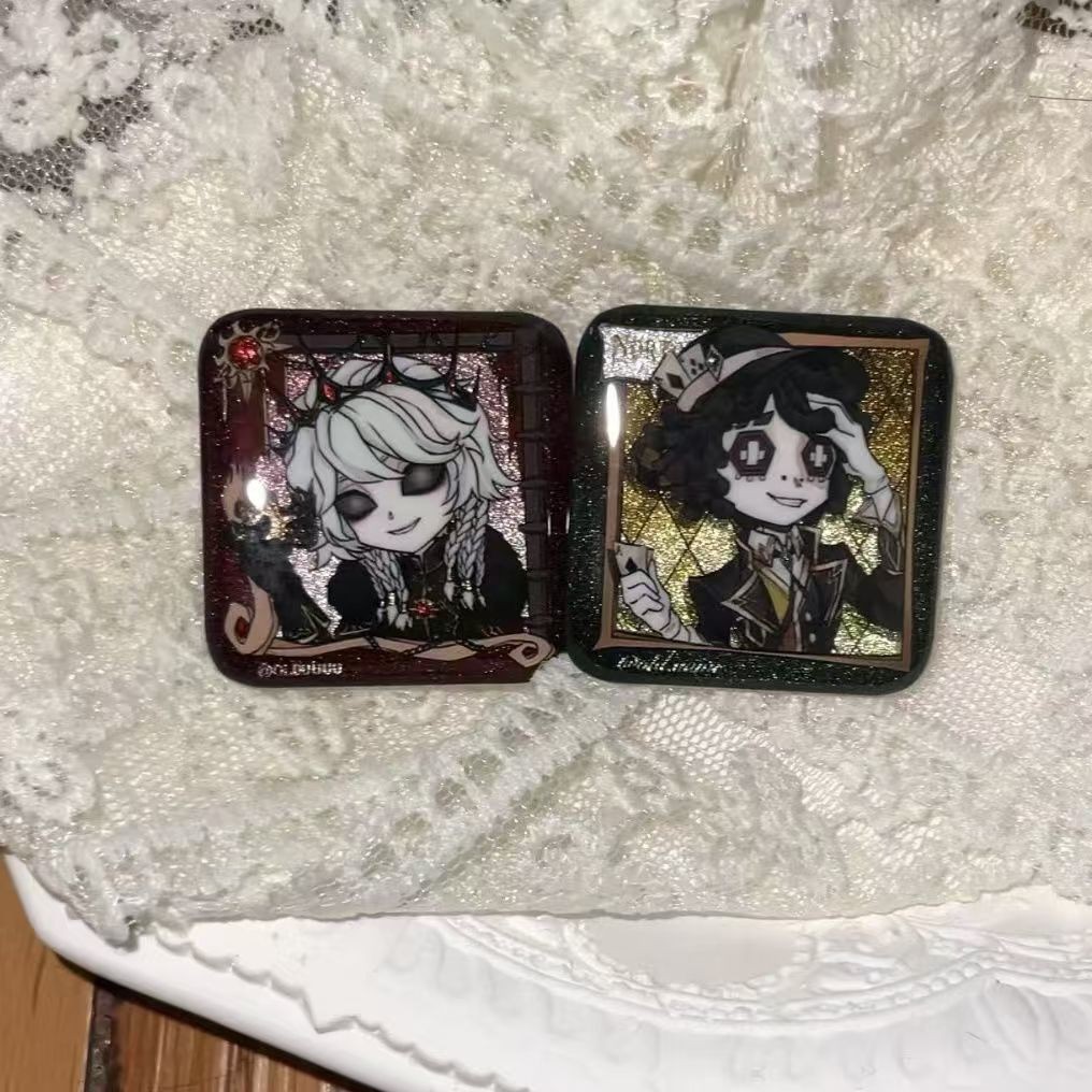 Identity V Joseph Red Lady Prospector Square Glitter Badge Collectible ...