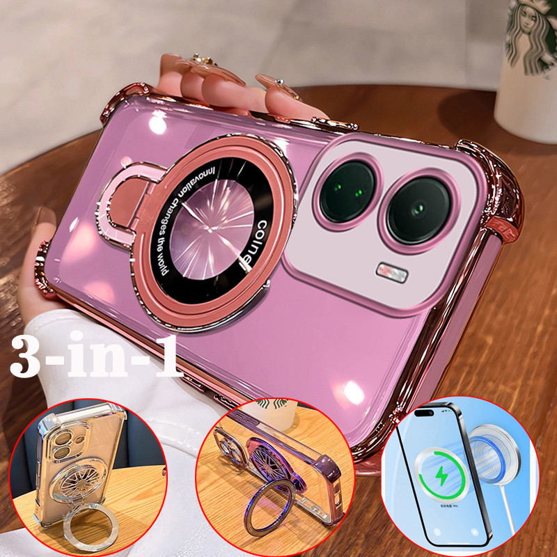 [3 in 1]Case for VIVO Y03 4G 2024 VIVO Y18 4G Y28S Y03T Y03A Softcase ...