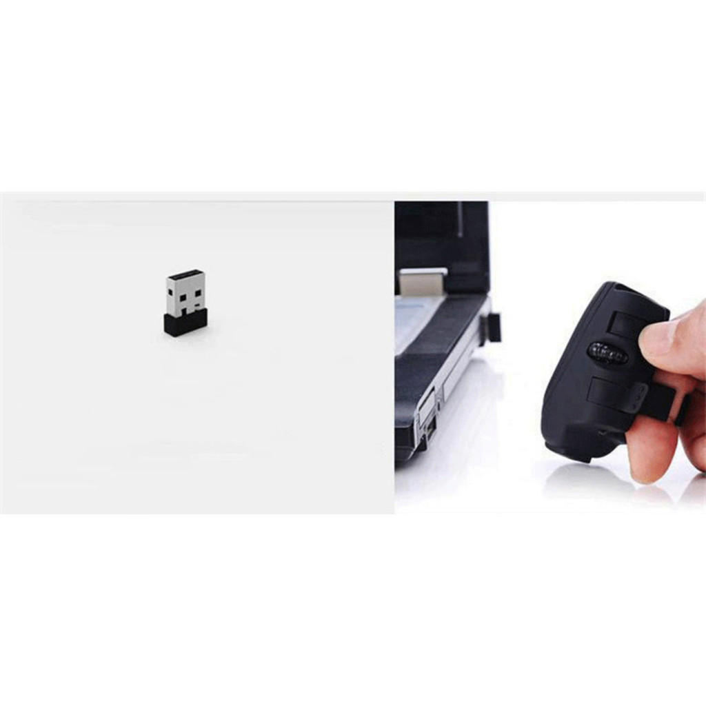 Finger Bluetooth Wireless Mouse Rechargeable Mini Finger Ring Mice USB ...