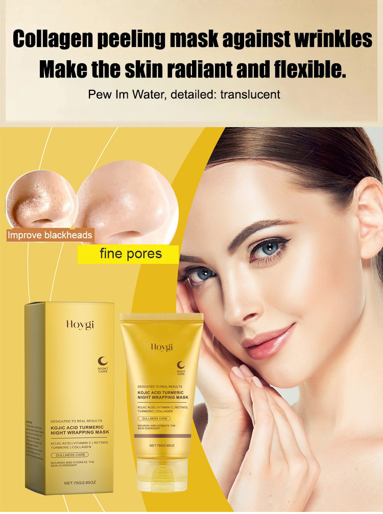 Turmeric collagen peel-off mask / Moisturizing and nourishing mask ...
