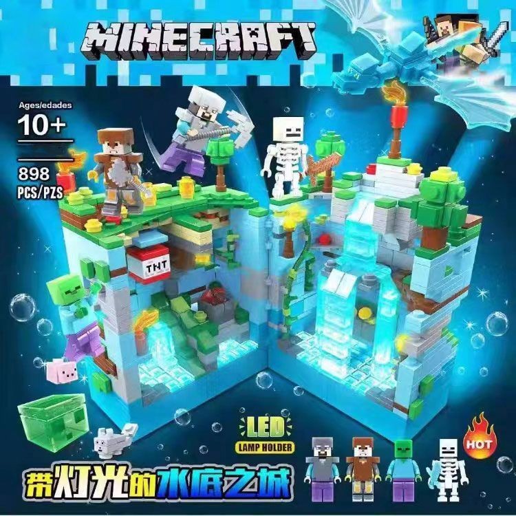 【Ready Stock】LEGO minecraft building block toys besar minecraft ...