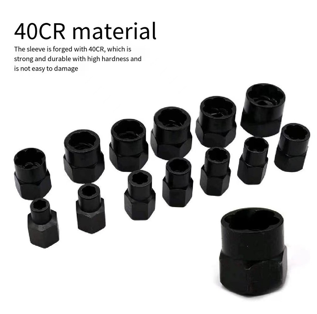 13pc Broken Nut Bolt Extractor Socket Head Take Hexagonal Screw Screws ...