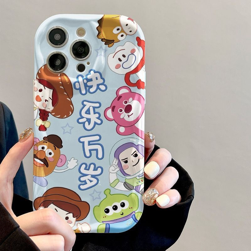 Cute Lotso Bear Cartoon Toy Story Phone Case for iPhone 15 14 13 12 11 ...