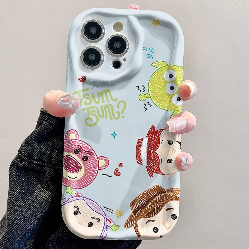 Cute Lotso Bear Cartoon Toy Story Phone Case for iPhone 15 14 13 12 11 ...