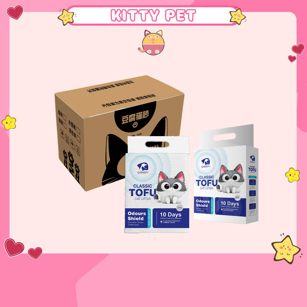 Pasir Kucing Tofu ⭐8 BEG/CTN ⭐ 【PEIEN】7L/2.4KG Cat Tofu Super Clumping ...